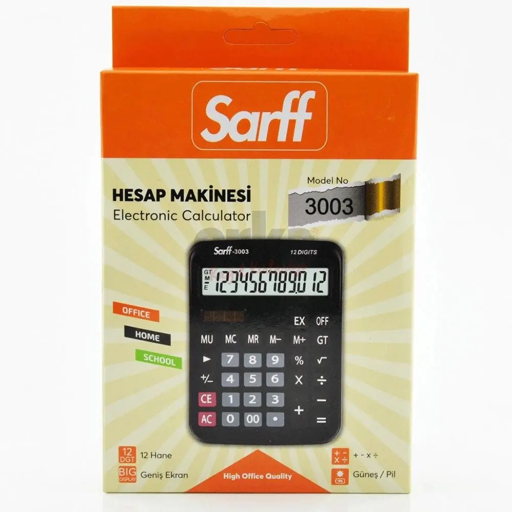 3003 SARFF HESAP MAKİNASI